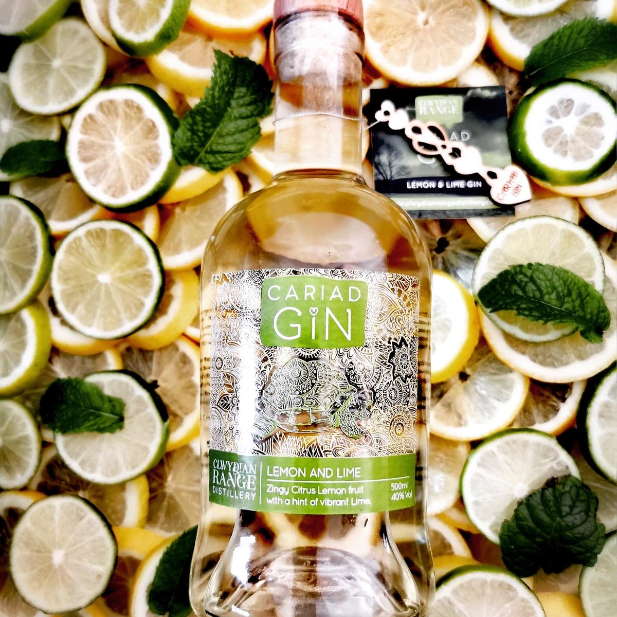 Cariad Gin Lemon and Lime Gin 500ml